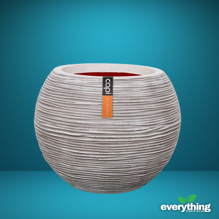 Capi Nature Ribbed Vase Ball Planter